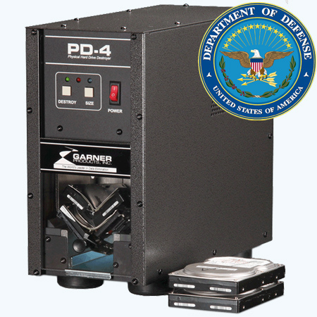 Garner Products PD-4 hard drive destroyer crusher, destroy crush HDD
