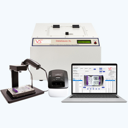 VS Security Products DataGauss XL-LG hard disk drive pulse degausser